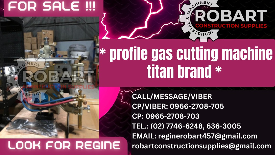 * profile gas cutting machine titan brand *, Commercial & Industrial ...