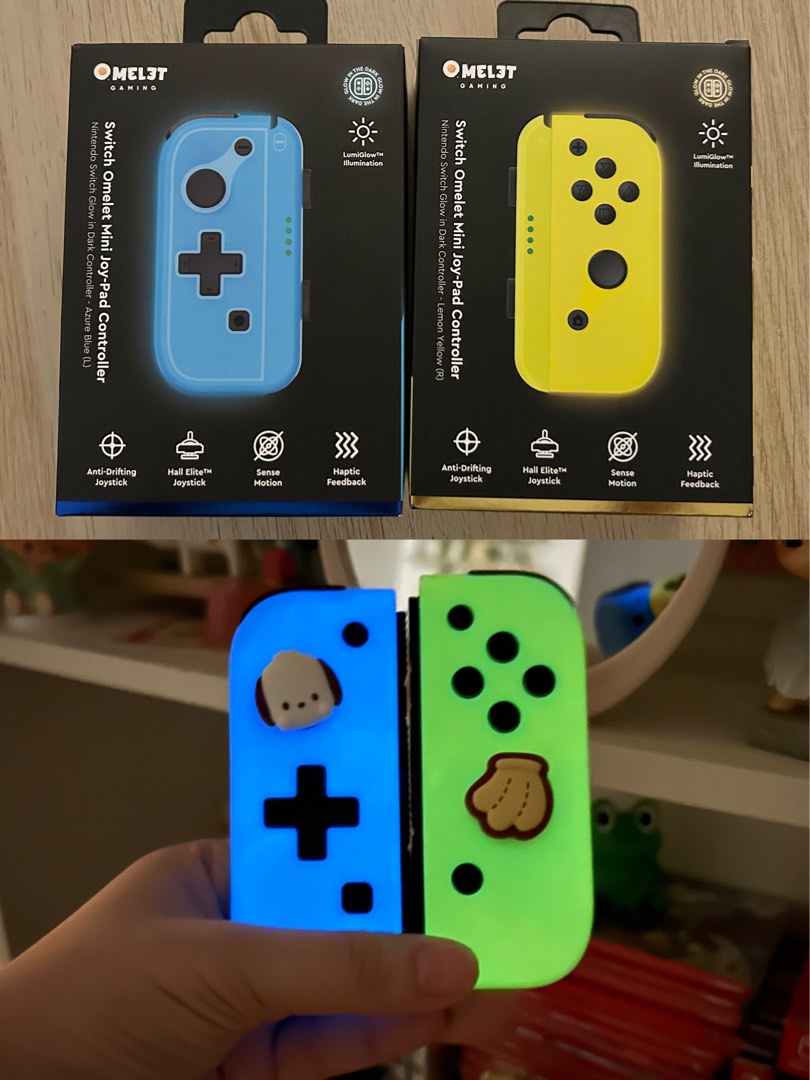anti-drift glow in the dark joycons (nintendo switch), Video Gaming ...
