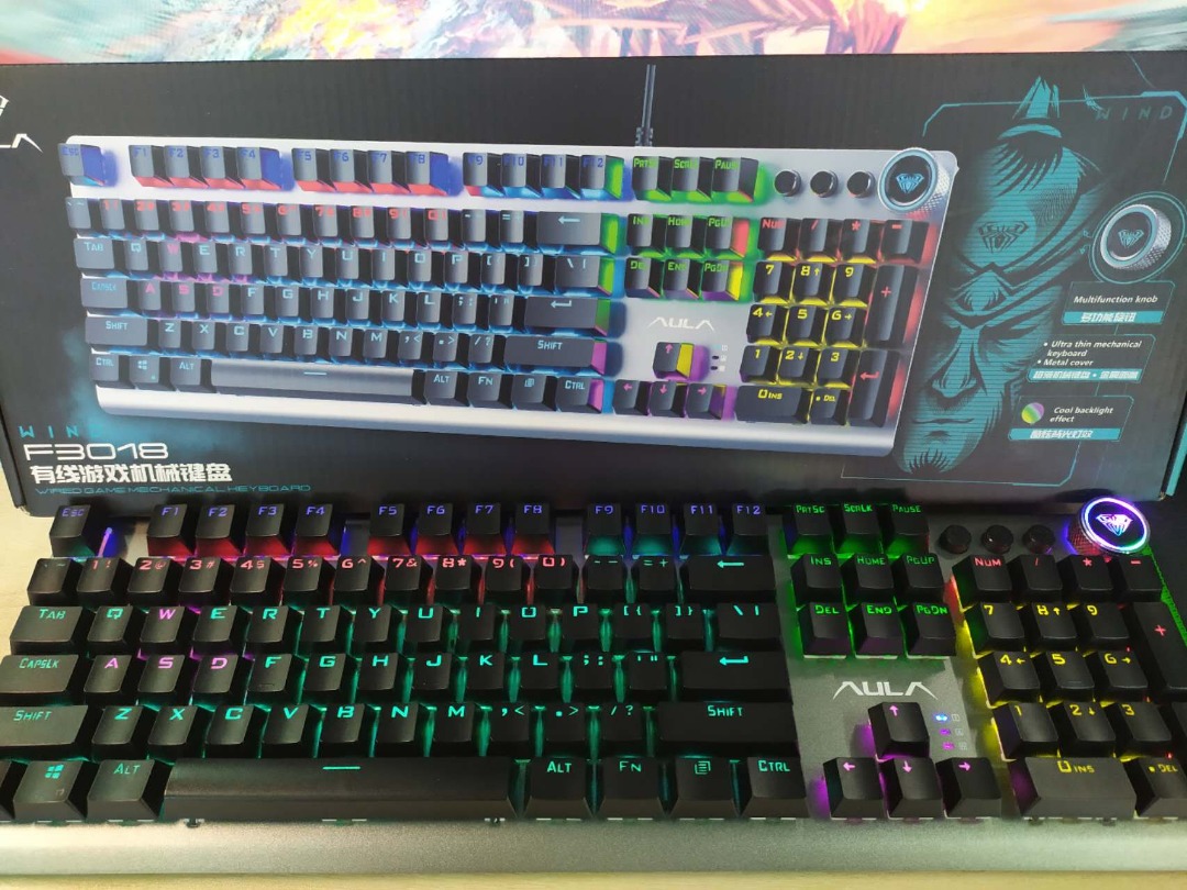 AULA F3018 Wired Gaming Mechanical Keyboard, Computers & Tech, Parts ...