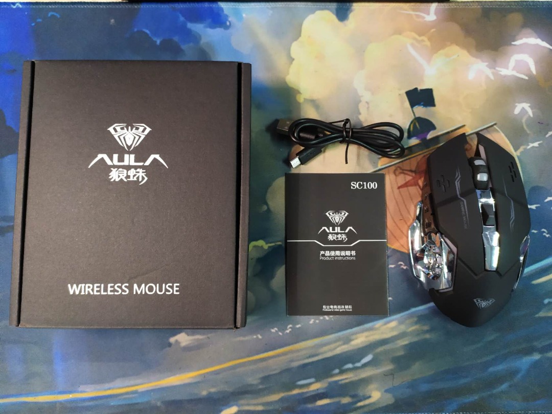 AULA SC100 Wireless Mouse, Computers & Tech, Parts & Accessories, Mouse ...