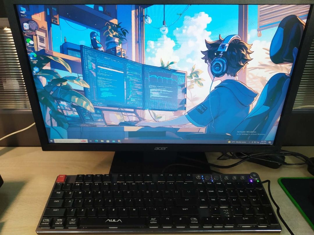 AULA Wind F2090 3 Modes Mechanical Keyboard, Computers & Tech, Parts ...