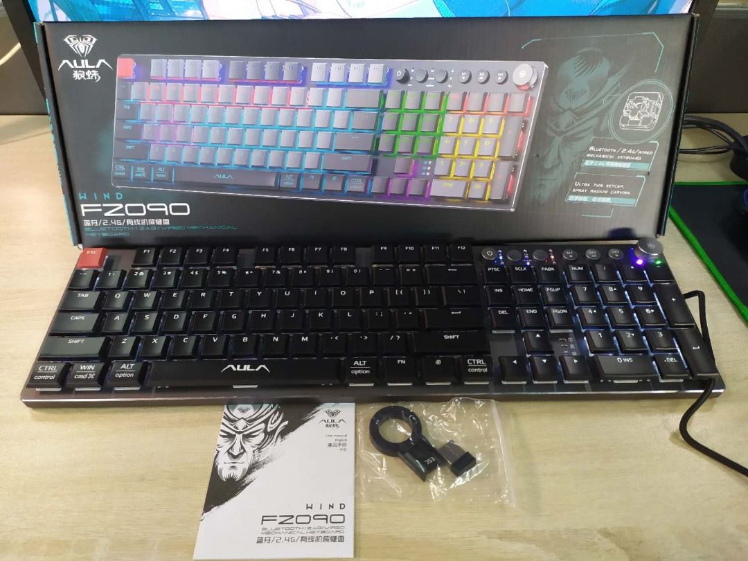 AULA Wind F2090 3 Modes Mechanical Keyboard, Computers & Tech, Parts ...