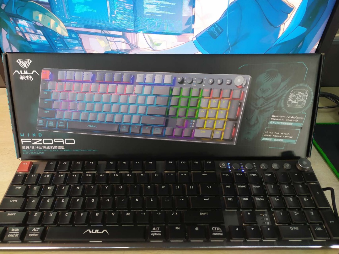 AULA Wind F2090 3 Modes Mechanical Keyboard, Computers & Tech, Parts ...