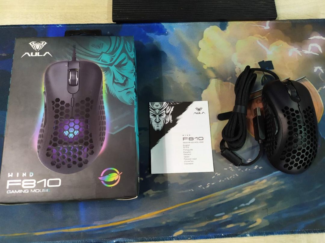 AULA WIND F810 Wired Gaming Mouse, Computers & Tech, Parts ...