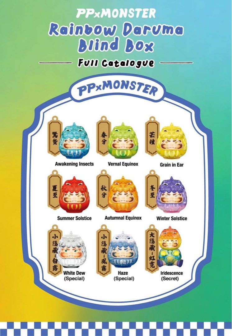 [AUTHENTIC] PP X MONSTER DARUMA SET, Hobbies & Toys, Toys & Games on ...