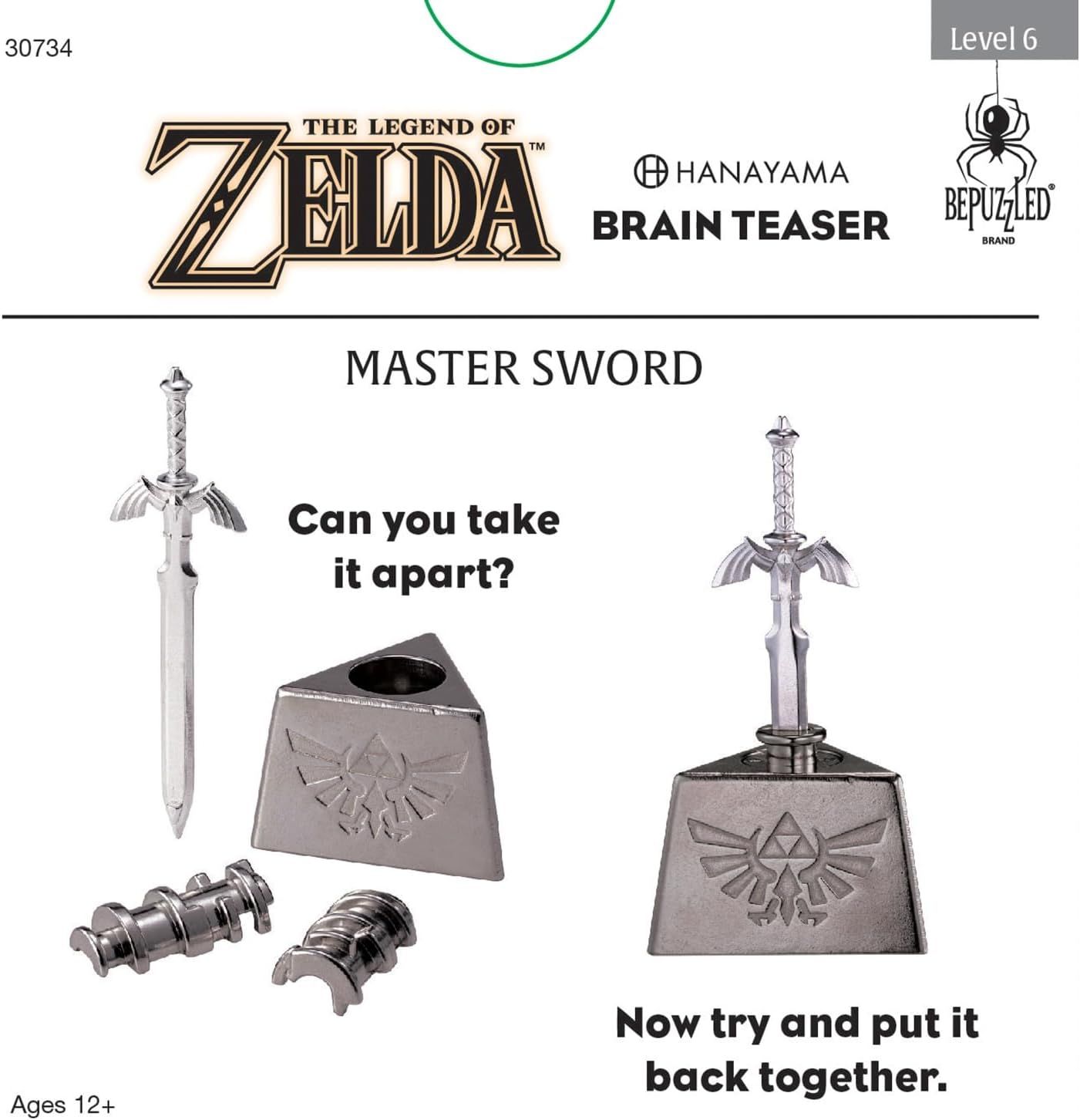 BePuzzled | Legend of Zelda Master Sword Hanayama Brain Teaser, Mensa ...
