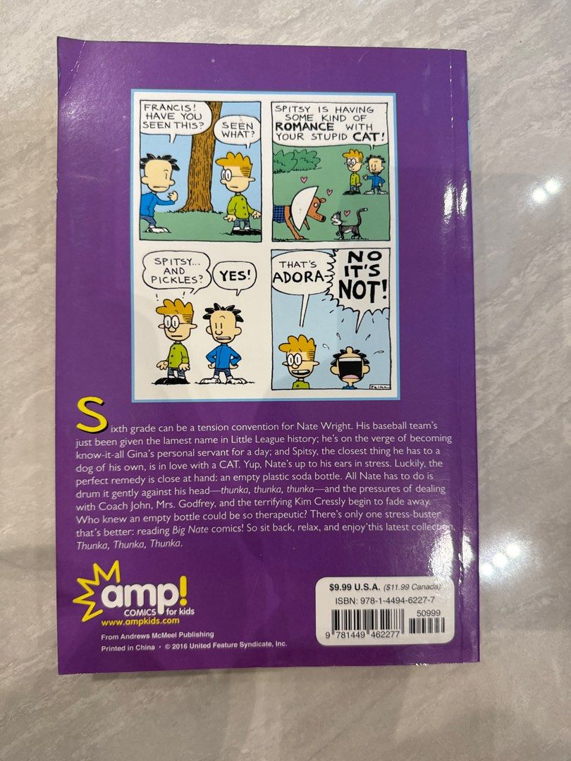 Big NATE Thunka. Thunka. Thunka., Hobbies & Toys, Books & Magazines ...