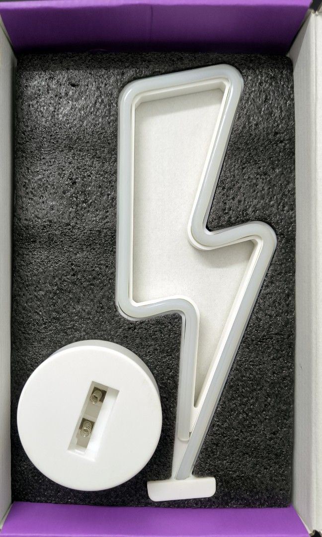 BLUE NEON LIGHT TABLE DISPLAY STAND, Furniture & Home Living, Home ...