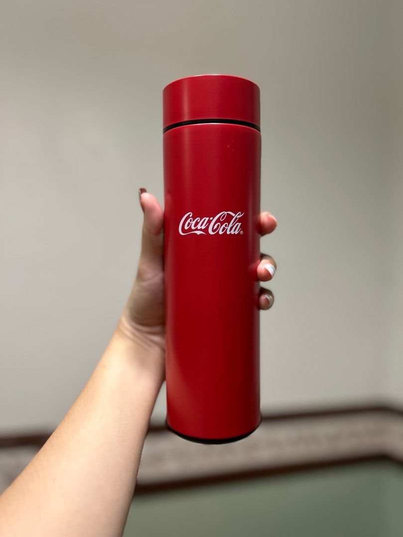 Coca Cola Electronic Tumbler with Tea Strainer, Furniture & Home Living ...