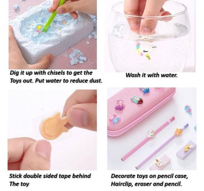 Dig it Up Kit set Unicorn Mermaid Under the sea Set Excavation Kit with ...