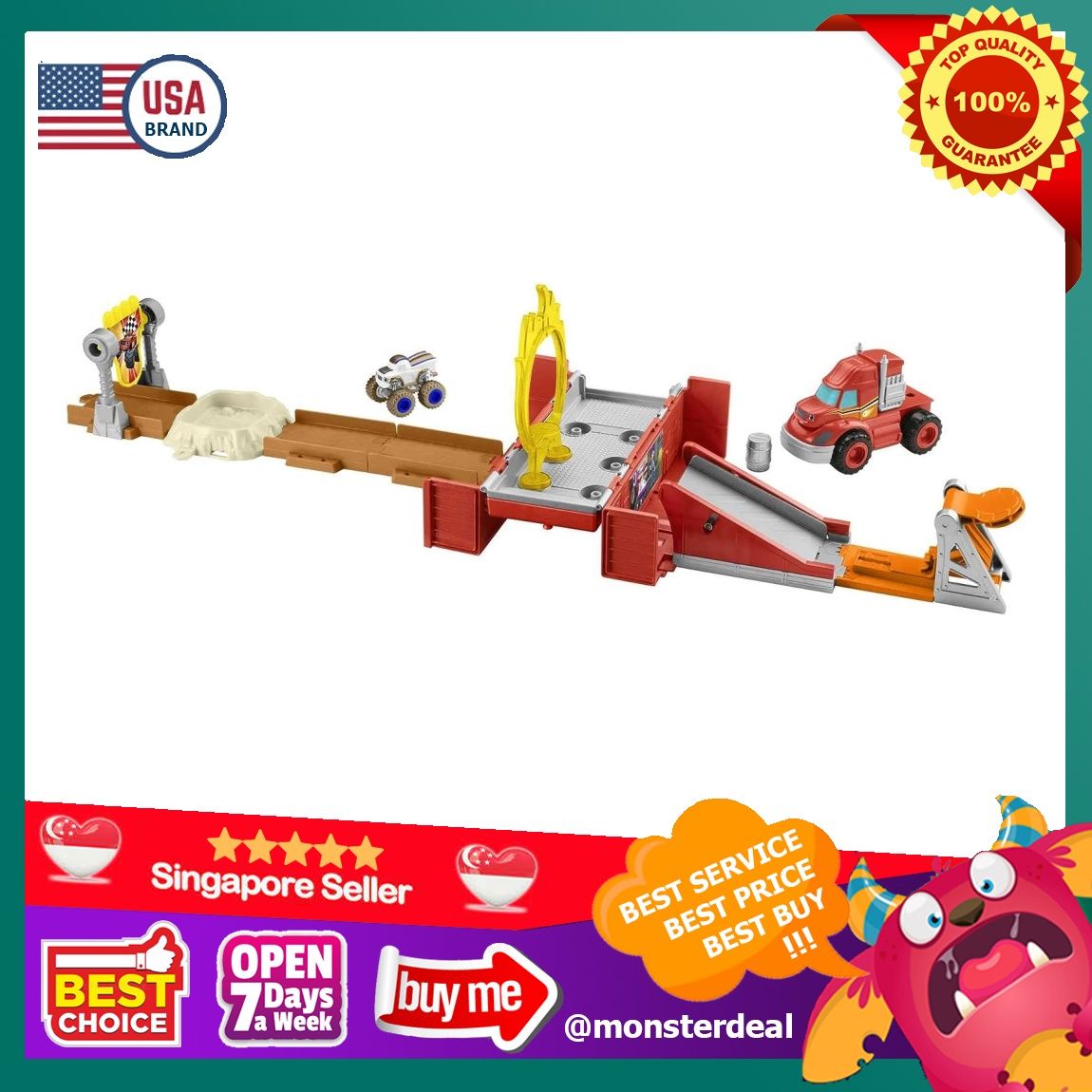 Fisher-Price Nickelodeon Blaze and The Monster Machines Mud Pit Race ...