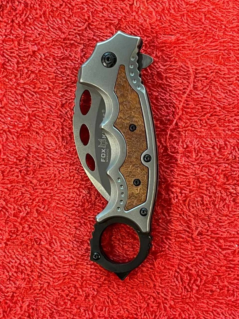 Fox Knives FA42 Maniago Made in Italy Folding Cutter with Pocket Clip ...