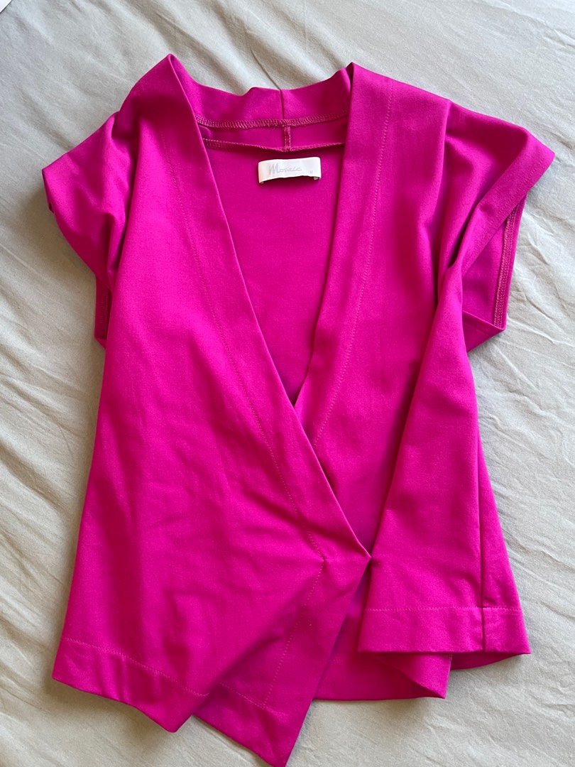 Fuschia Pink Mosaic Top for Work or Formal Events, Women's Fashion ...