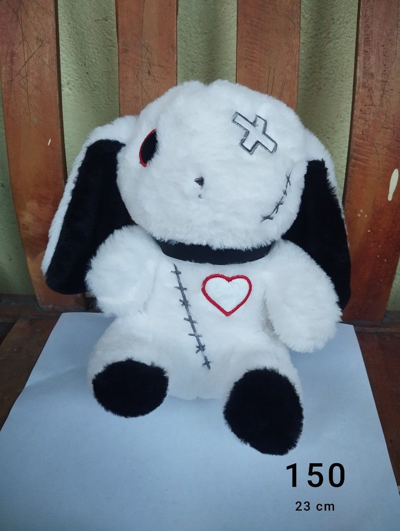 Goth Rabbit Plushie, Hobbies & Toys, Toys & Games on Carousell