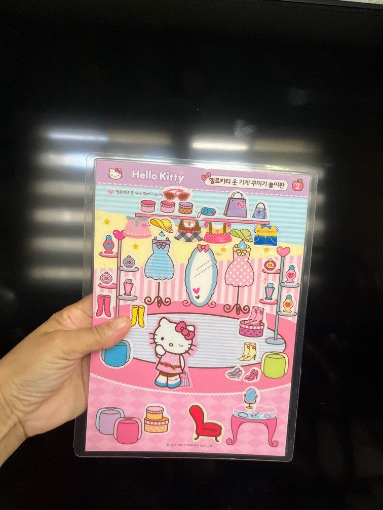 Hello kitty laminated fan, Hobbies & Toys, Stationary & Craft, Art ...