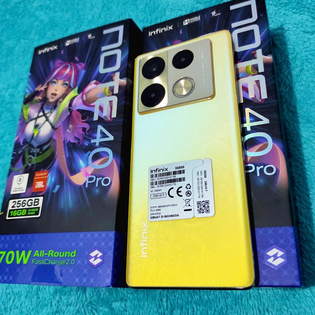 Infinix note 40 pro baru buka box, Telepon Seluler & Tablet, Ponsel ...
