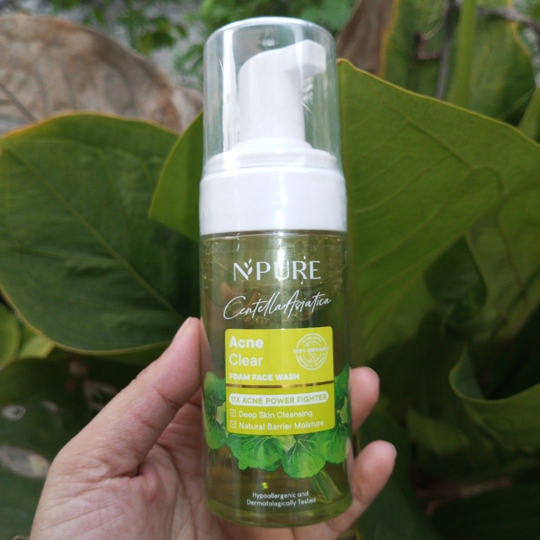 (JADI 56.000 CO DI TOKPED) Npure centella asiatica face wash, Kesehatan ...