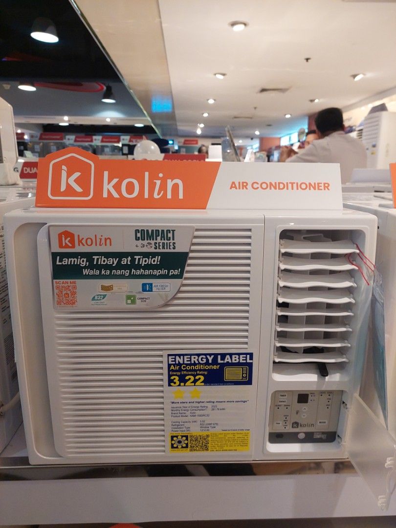 KOLIN AIRCON WINDOW TYPE NON INVERTER, TV & Home Appliances, Air ...
