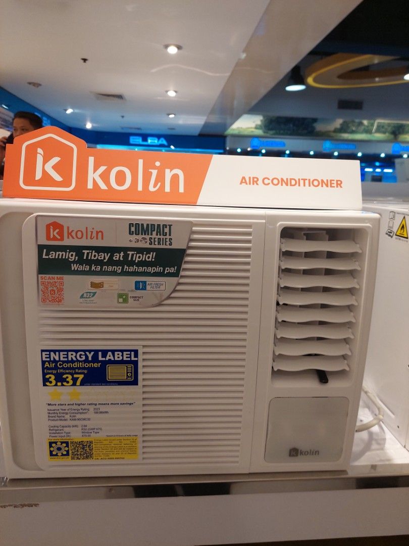 KOLIN AIRCON WINDOW TYPE NON INVERTER, TV & Home Appliances, Air ...