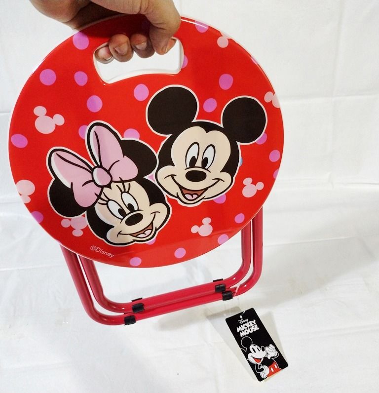Mickey & Minnie Mouse Folding Stool/Chair, Babies & Kids, Baby Nursery ...