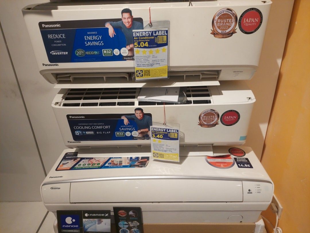 PANASONIC AIRCON SPLIT TYPE INVERTER STANDARD / PREMIUM / DELUXE, TV ...