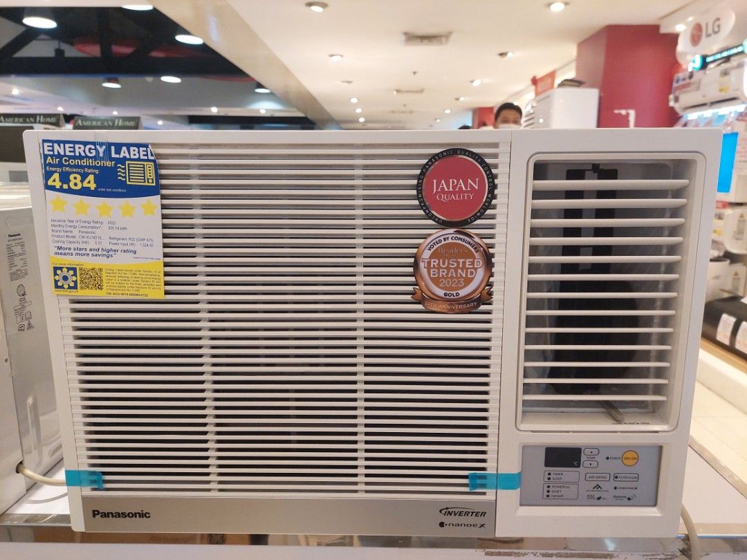 PANASONIC AIRCON WINDOW TYPE NON INVERTER, TV & Home Appliances, Air ...