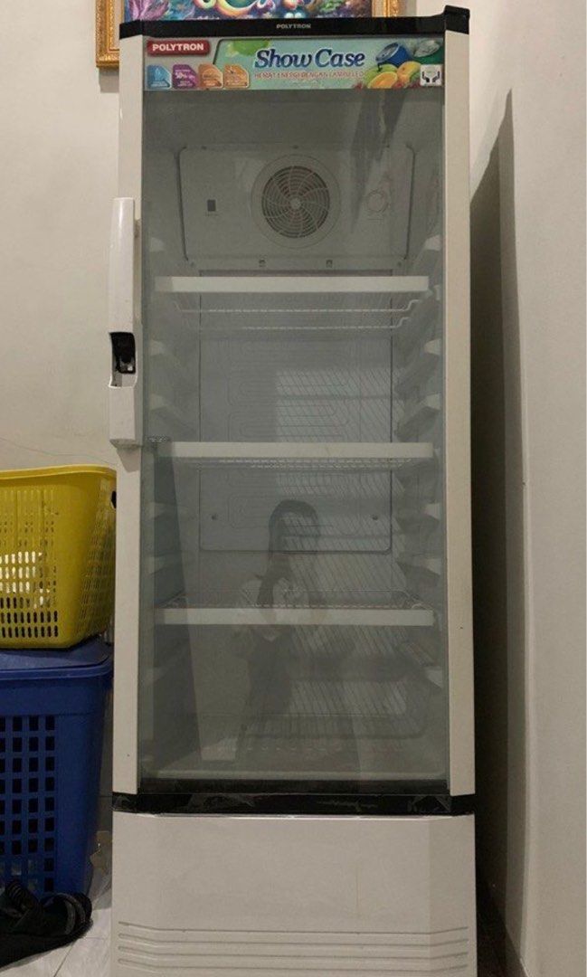 Polytron Kulkas showcase 180 Liter, Kitchen & Appliances di Carousell