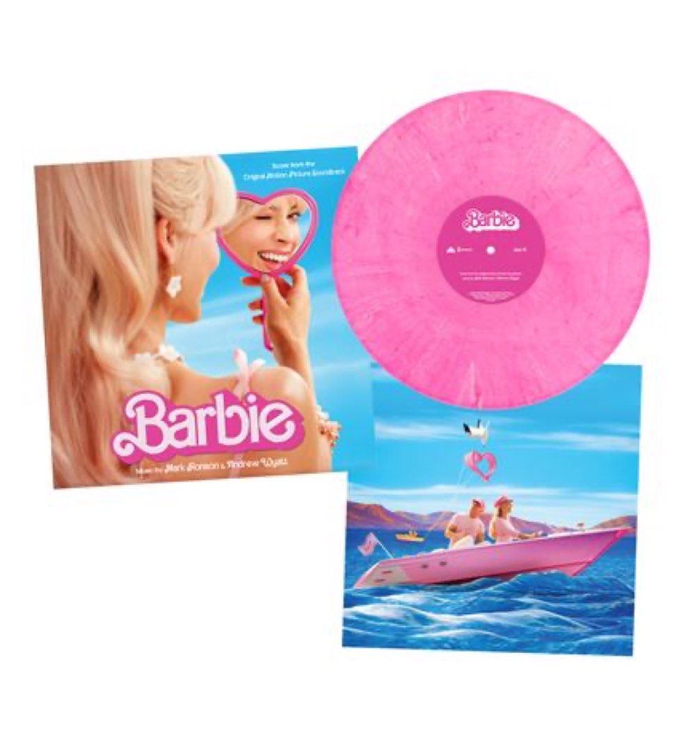 Pre order Barbie Vinyl Pink limited edition, Hobbies & Toys, Music ...