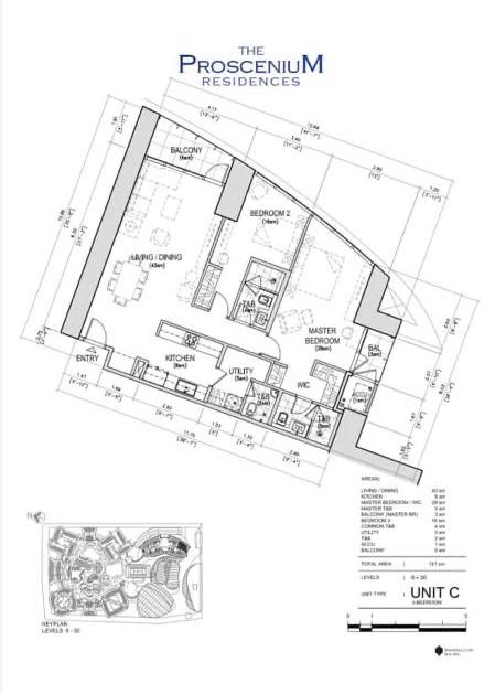 Proscenium Residences | 2 bedroom Corner unit with 1 Parking | Rockwell ...