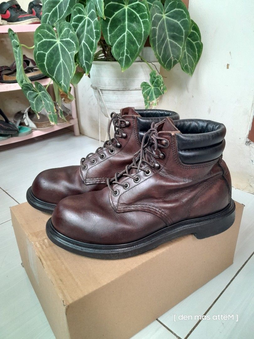 redwing 2245 red wing safety, Fesyen Pria, Sepatu , Sepatu Boot di ...