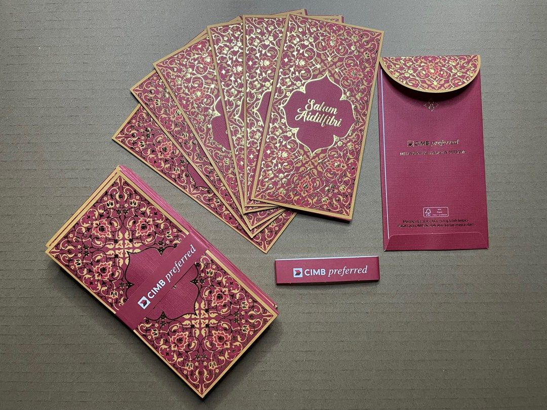 Sampul Raya CIMB Preferred bank 2024, Hobbies & Toys, Stationery ...