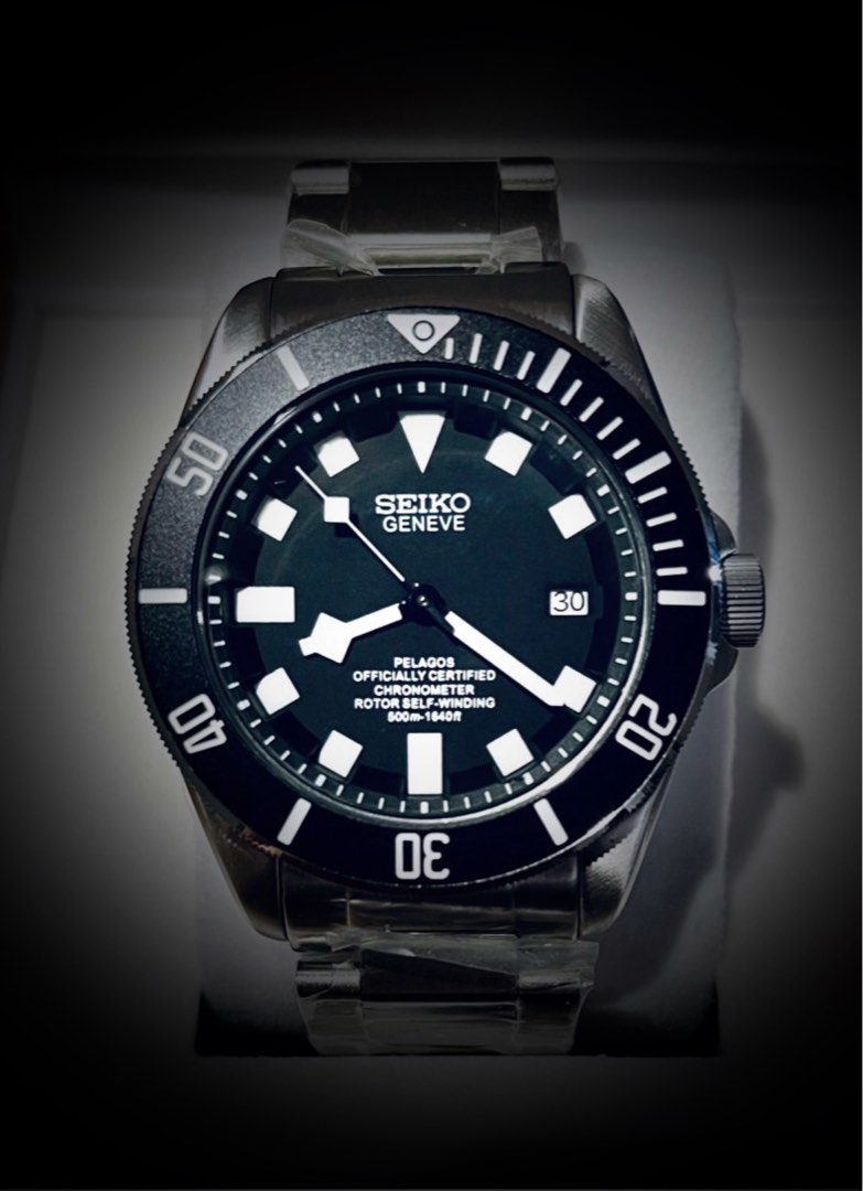 SEIKO MOD - TUDOR PELAGOS, Luxury, Watches on Carousell