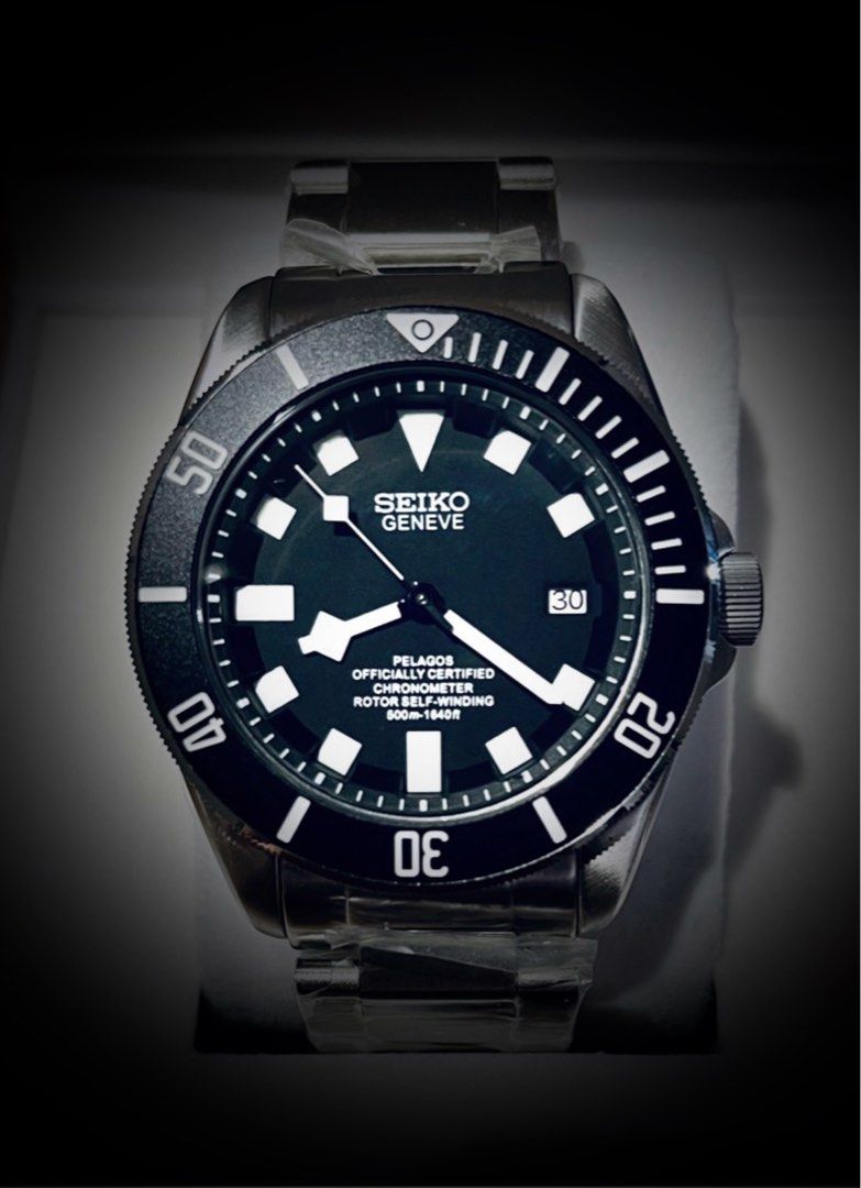 SEIKO MOD - TUDOR PELAGOS, Luxury, Watches on Carousell