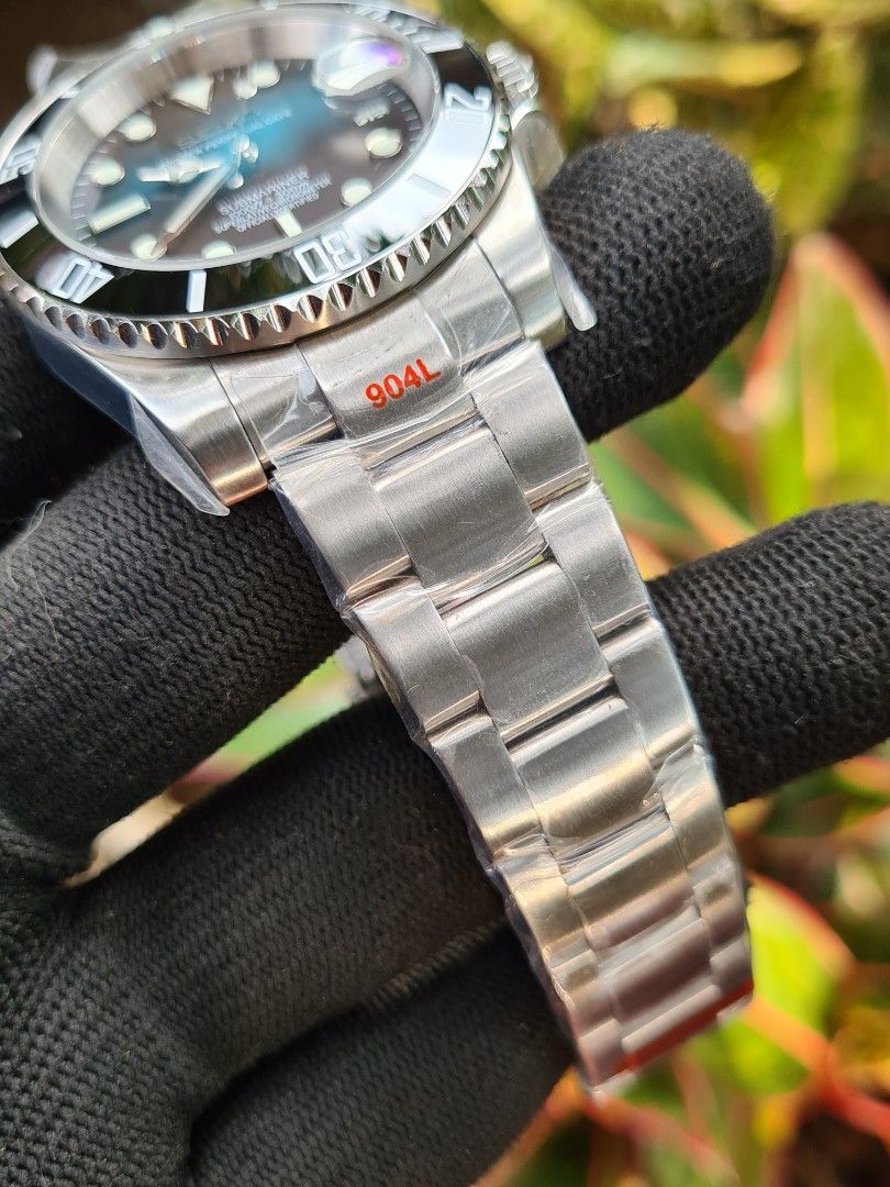 Seiko MOD Submariner Black NH35, Fesyen Pria, Jam Tangan di Carousell