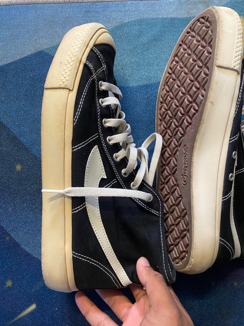 Sepatu Compass High Cut, Men's Fashion, Footwear, Sneakers on Carousell