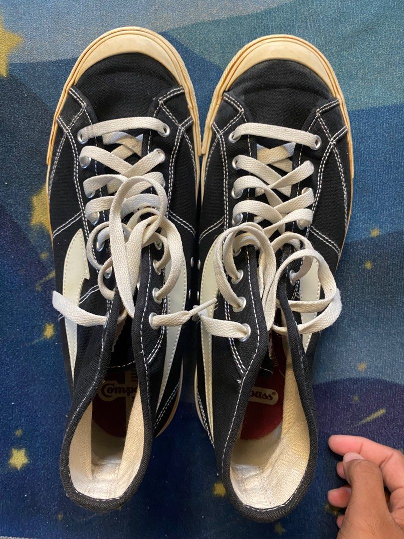 Sepatu Compass High Cut, Men's Fashion, Footwear, Sneakers on Carousell