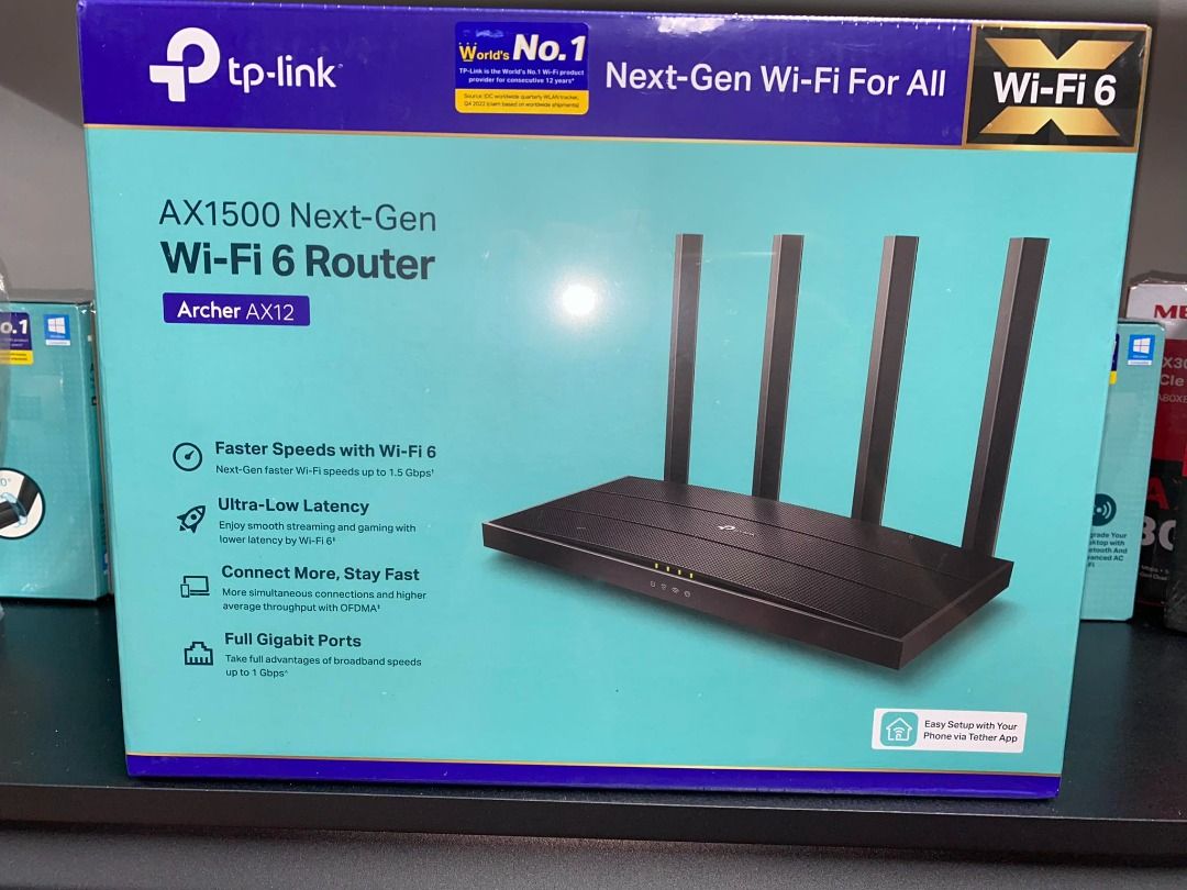 TP-Link Archer AX12 AX1500 Dual Band Wi-Fi 6 Gigabit Router | Access ...