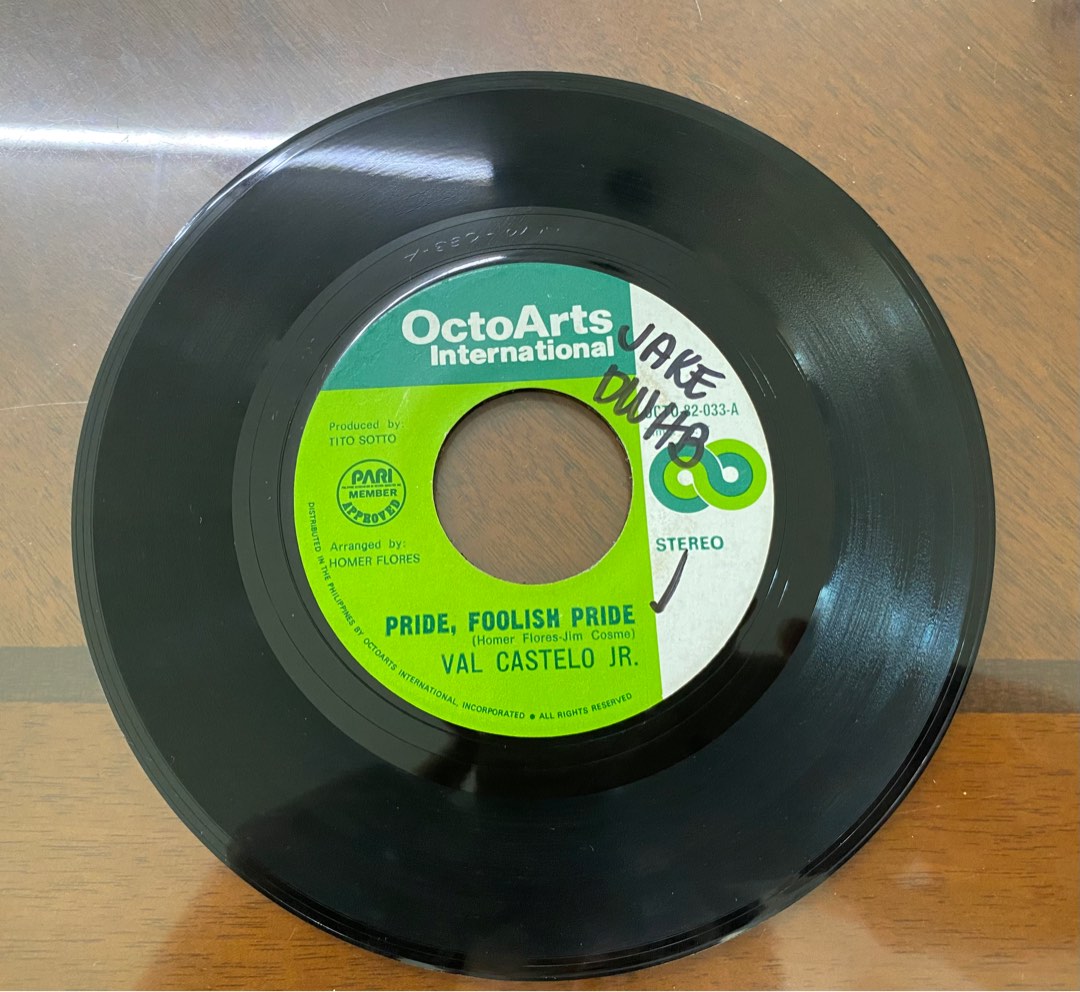 VAL CASTELO JR. - PRIDE, FOOLISH PRIDE / PUSONG SABIK - RARE OPM MUSIC ...
