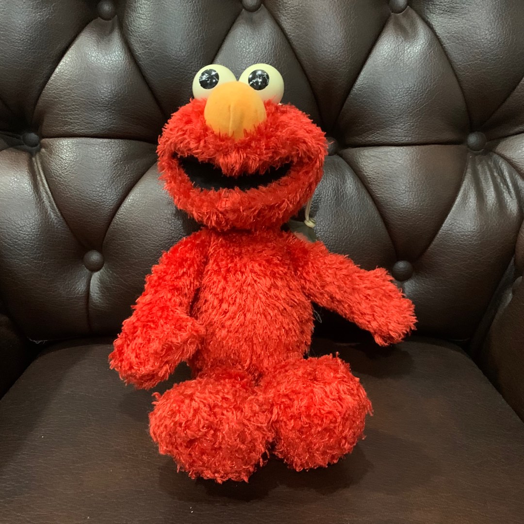 Vintage Elmo Sesame Street Soft Plush Toy with Car/Mirror Suction ...