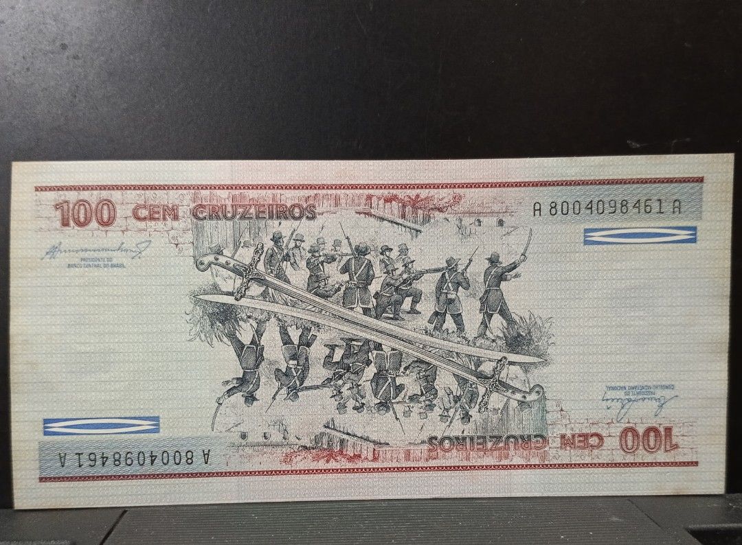 [WNH Notes] Brazil South America World Banknote Duit Lama 100 Cruzeiros ...