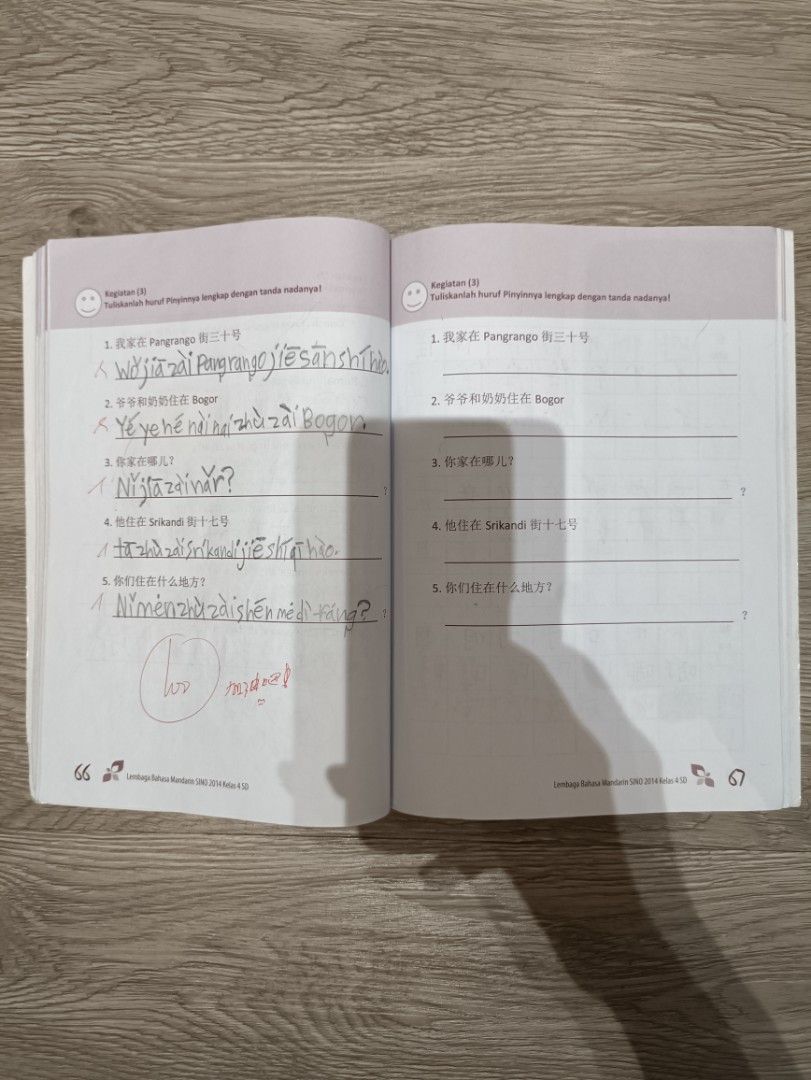 WO XUE HANYU BUKU PELAJARAN MANDARIN UNTUK KELAS 4 IV SD SEKOLAH DASAR ...