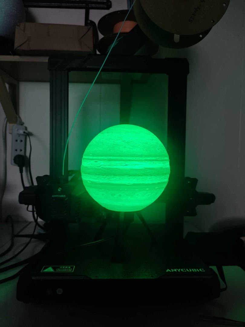 3D Printed Jupiter Lamp (mini-sized), Hobbies & Toys, Stationary ...