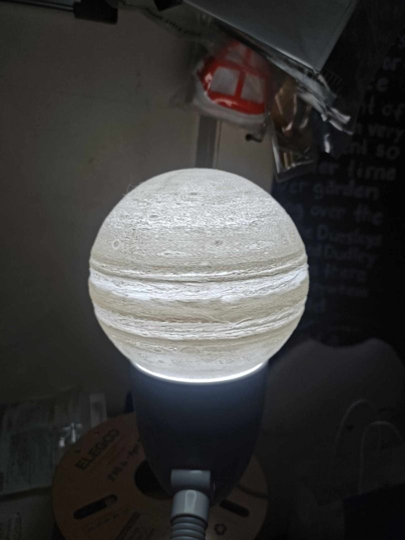 3D Printed Jupiter Lamp (mini-sized), Hobbies & Toys, Stationary ...