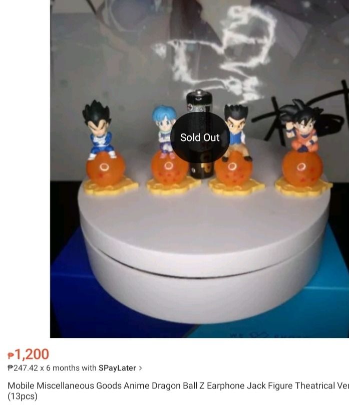 4 pcs Dragon Ball Z Non-Colored Miniature Figure Krillin in Training ...