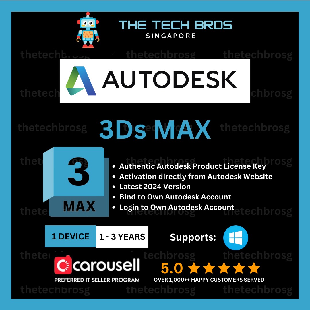 ⭐ Authentic Autodesk 3D Max 3Ds Max Product License Key 2025/2024/2023 ...