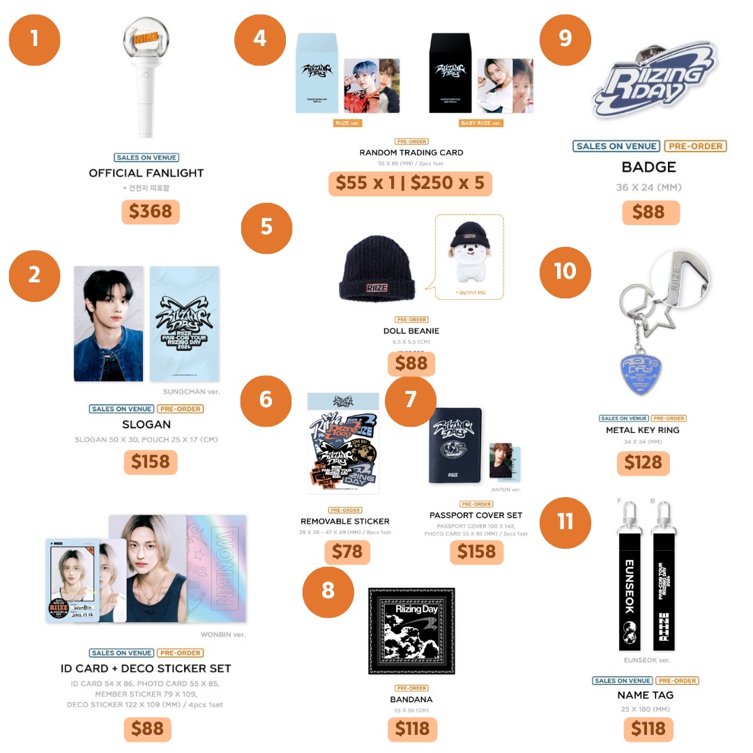Pre-order 預訂｜韓星 K-pop 〗RIIZE FAN CONCERT「 RIIZING DAY 」2024 韓國線下連線代購 ...