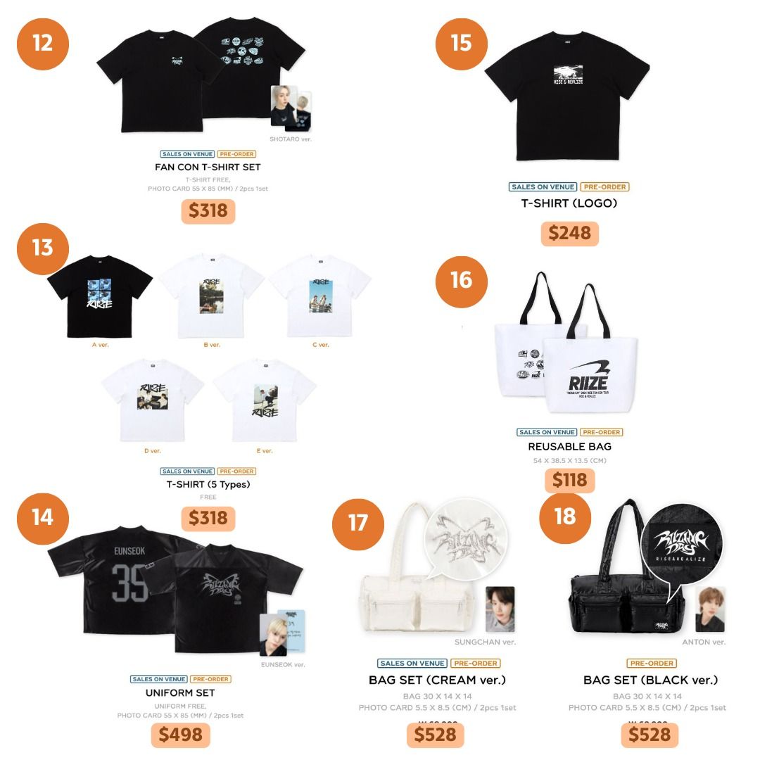 Pre-order 預訂｜韓星 K-pop 〗RIIZE FAN CONCERT「 RIIZING DAY 」2024 韓國線下連線代購 ...