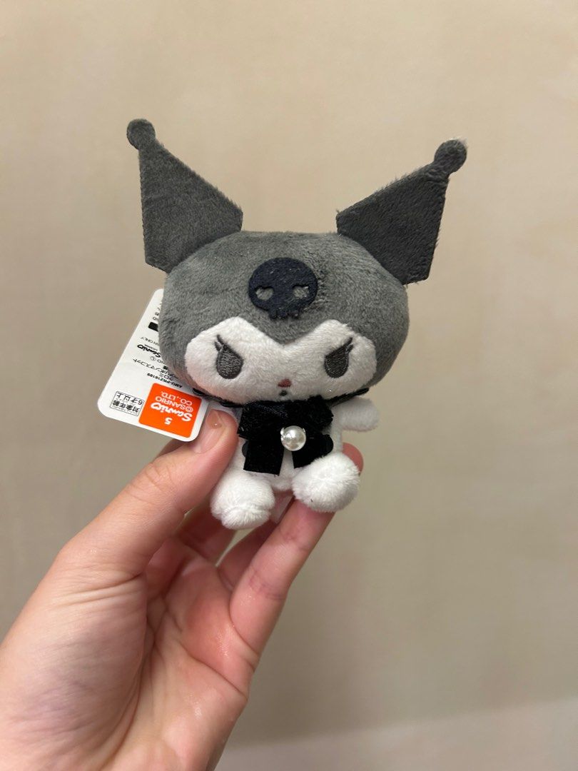 Authentic Sanrio Kuromi Ribbon Black Tie Pearl Classic bag charm ...