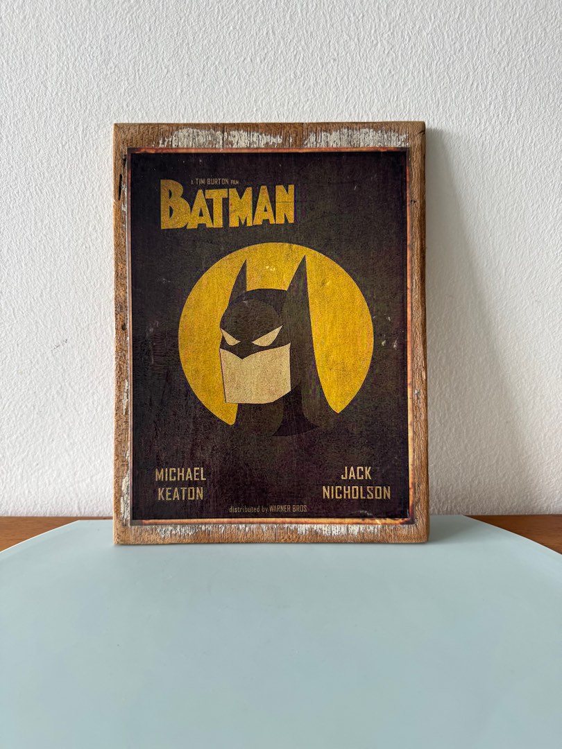 Batman wood wall art, Hobbies & Toys, Stationery & Craft, Art & Prints ...
