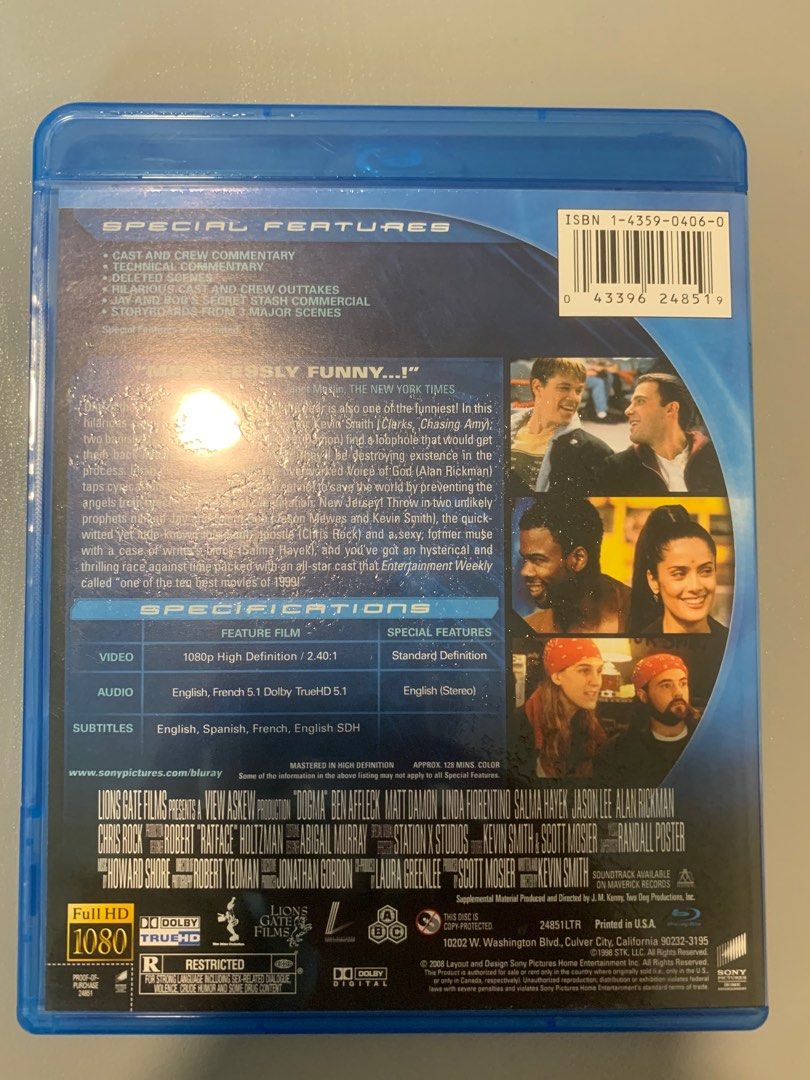 Blu Ray Movies-Dogma, Hobbies & Toys, Music & Media, CDs & DVDs on Carousell